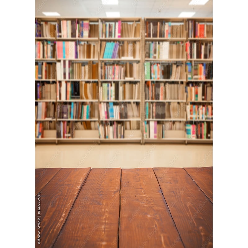 Vintage Bookshelf Book Library Photography Backdrops Portrait Photo ...