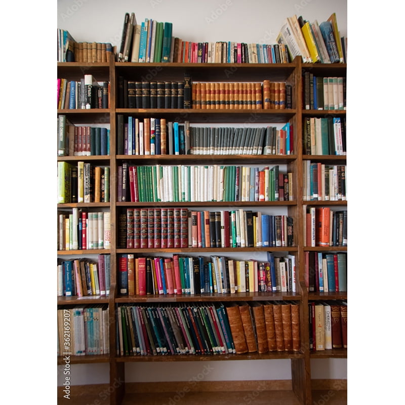 Vintage Bookshelf Book Library Photography Backdrops Portrait Photo ...