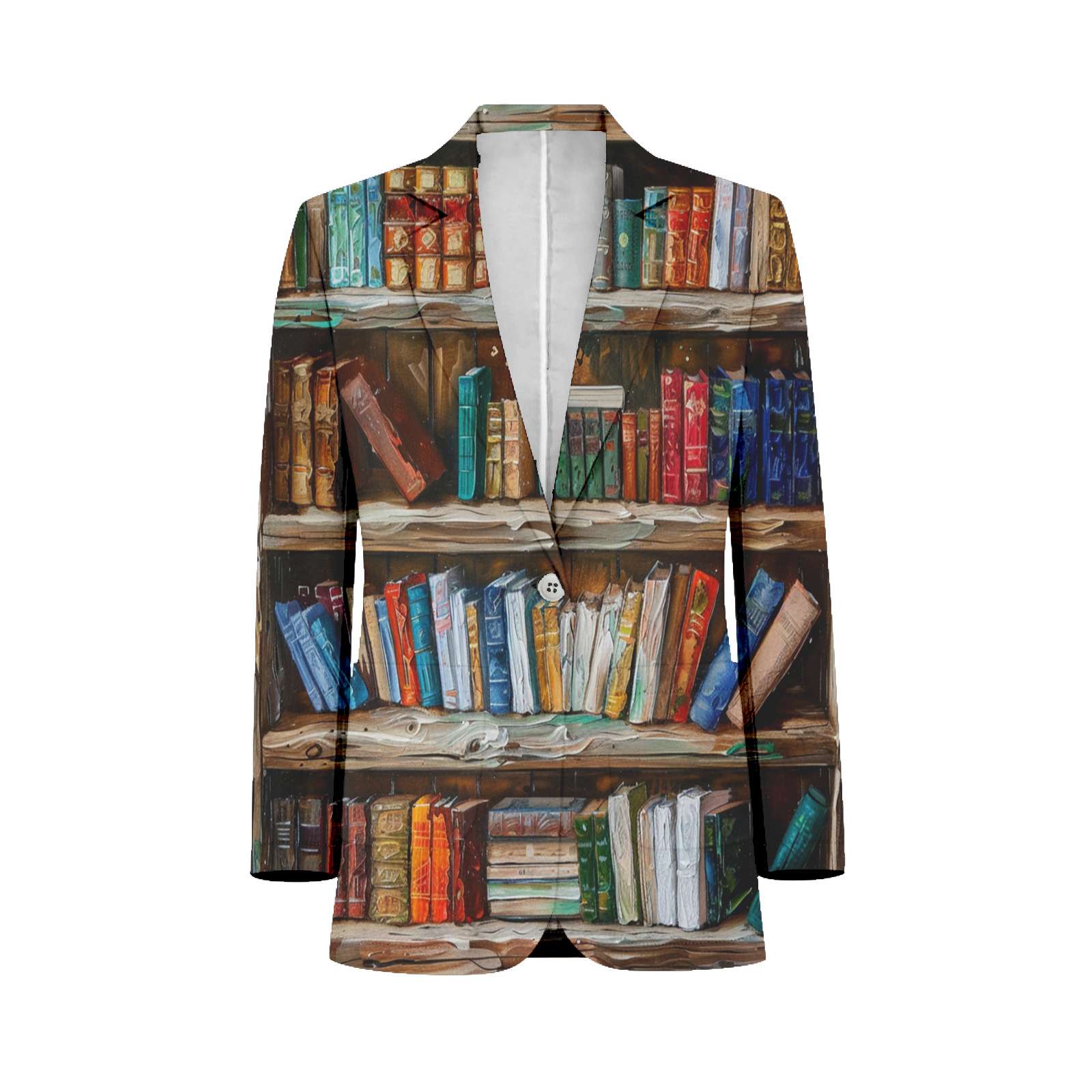 Vintage Bookshelf Books Art Mens Suits Shawl Collar Slim Fit Suit Mens ...