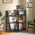 Vintage Bookshelf, Wooden Kids Bookshelf with 3-Tier Ladder Book ...