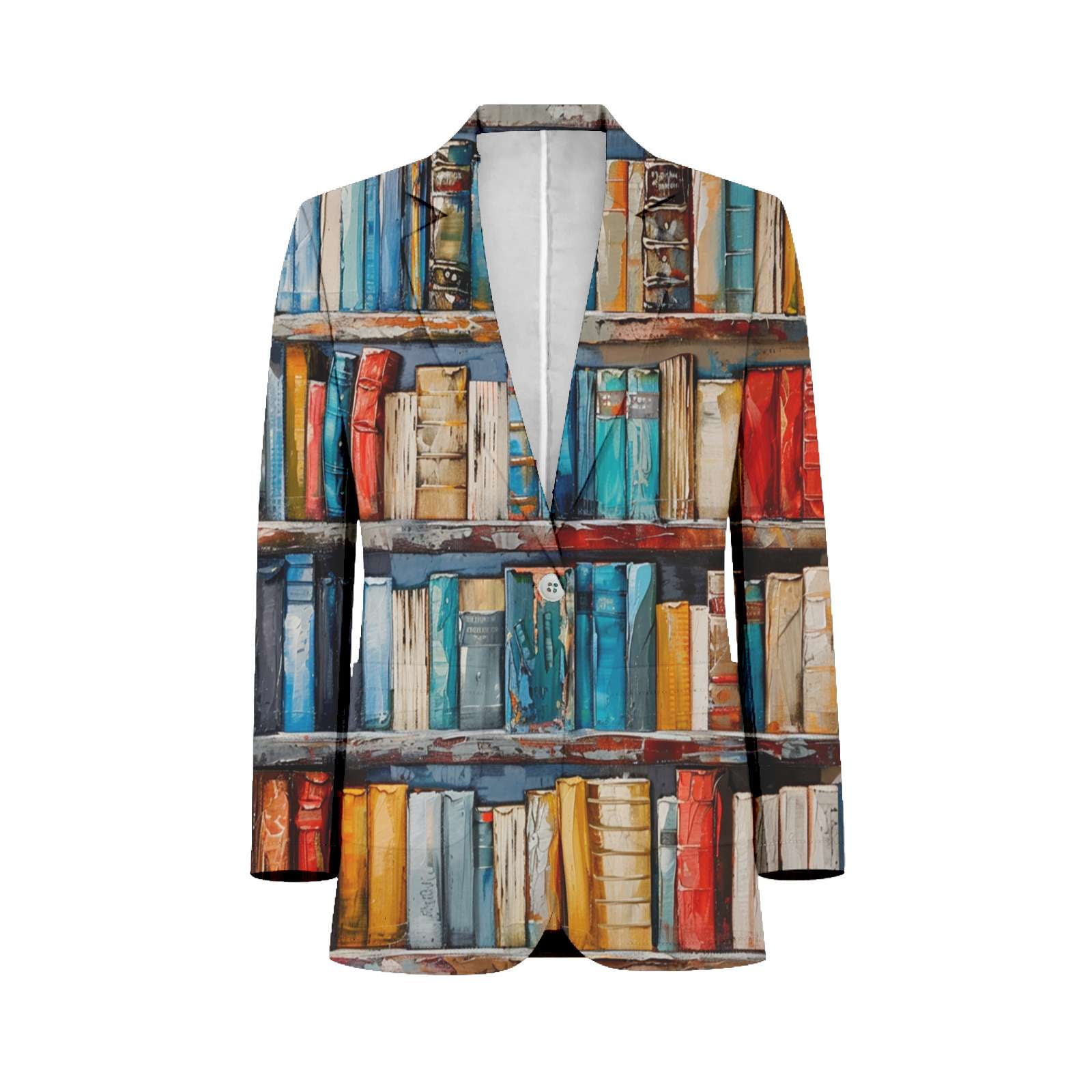 Vintage Bookshelf World Famous Books Library Customized Men's Suits ...