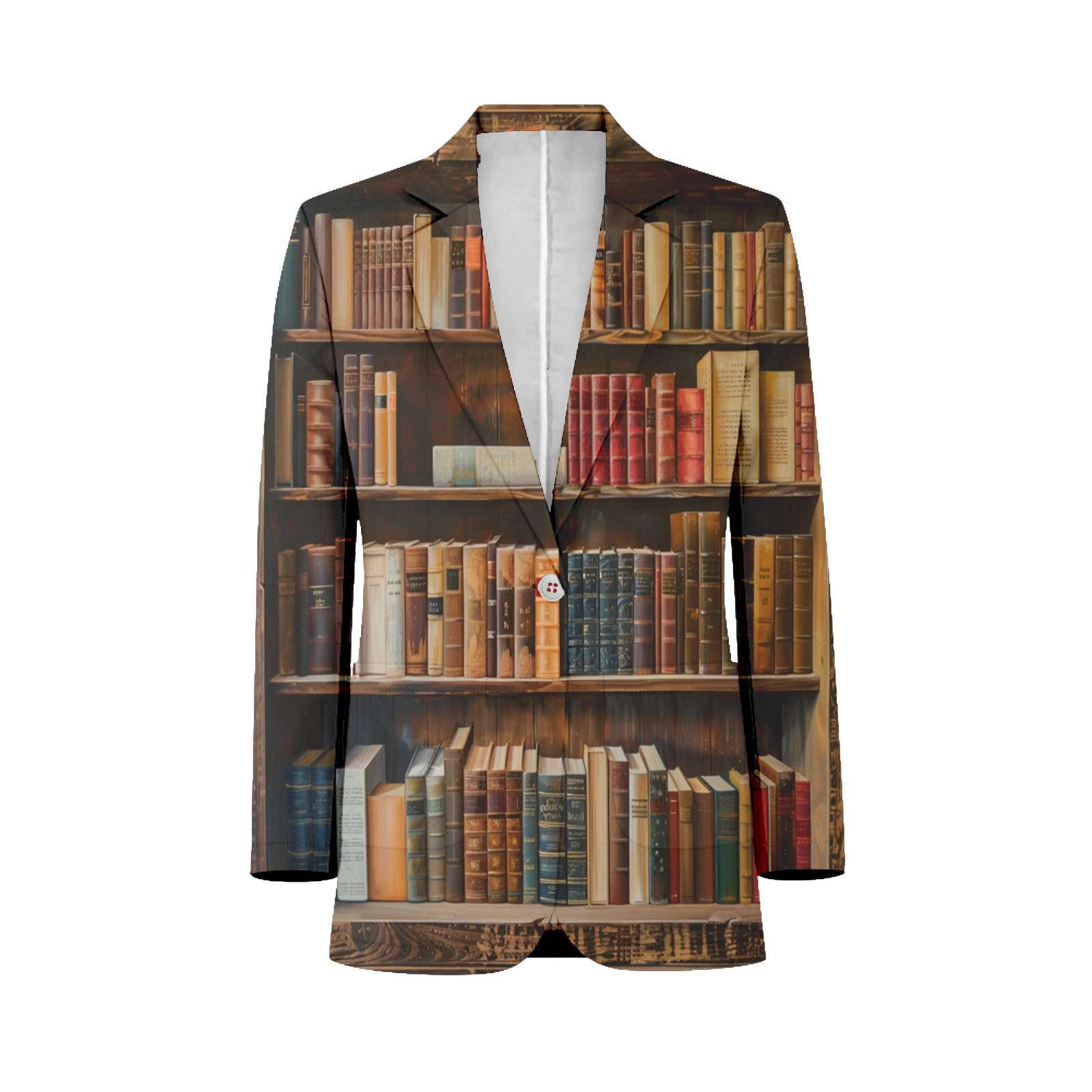 Vintage Bookshelf World Famous Books Library Customized Men's Suits ...