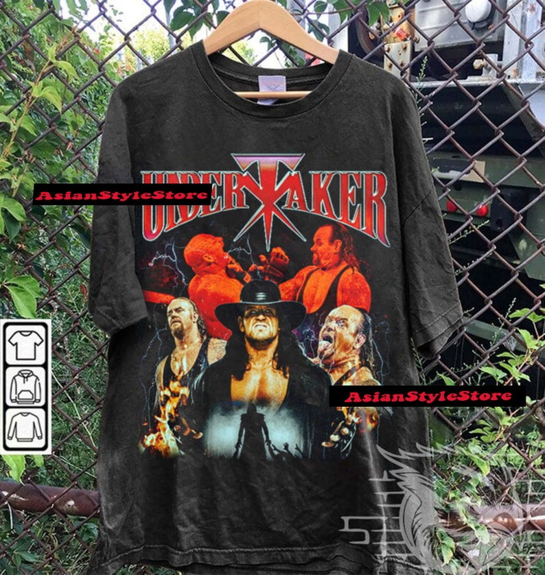 Vintage Bootleg Style The Undertaker Shirt, The Undertaker Wrestling T ...