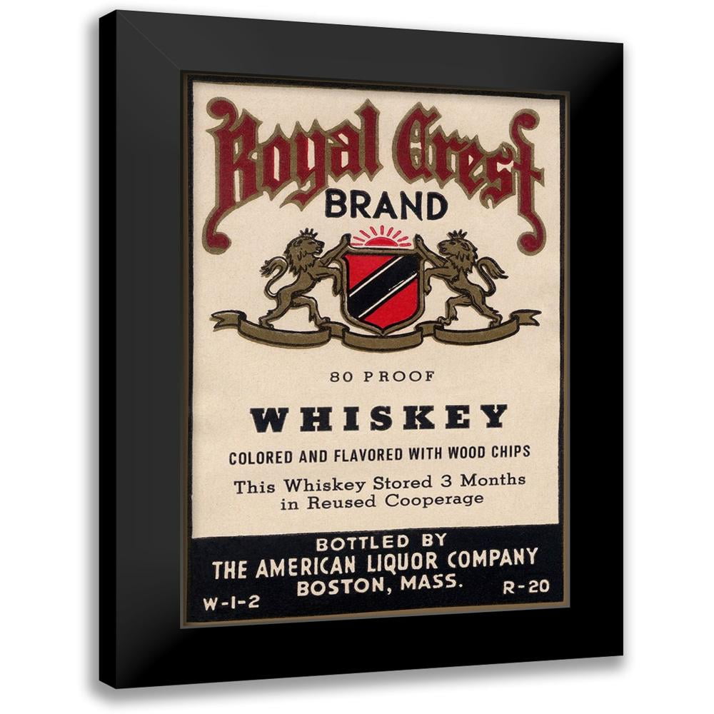 Vintage Booze Labels 11x14 Black Modern Framed Museum Art Print Titled ...