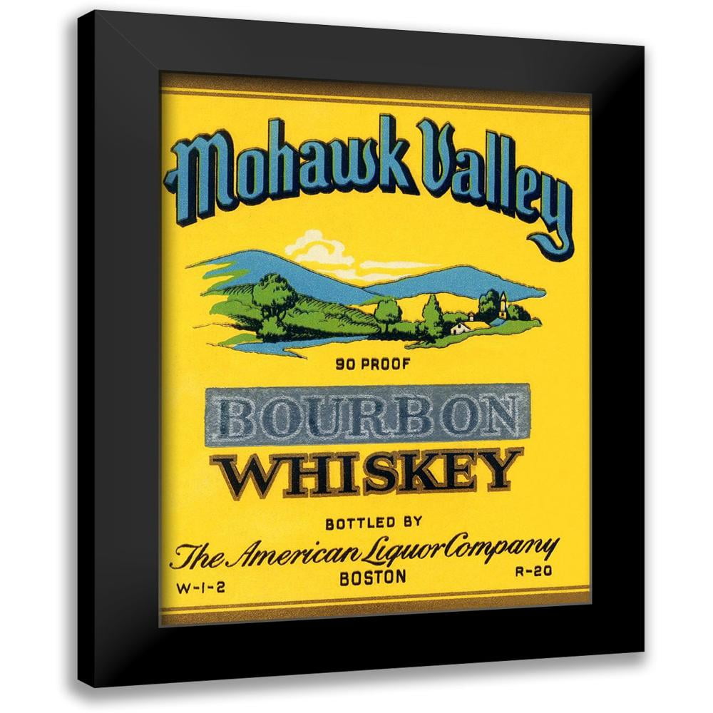 Vintage Booze Labels 12x14 Black Modern Framed Museum Art Print Titled ...