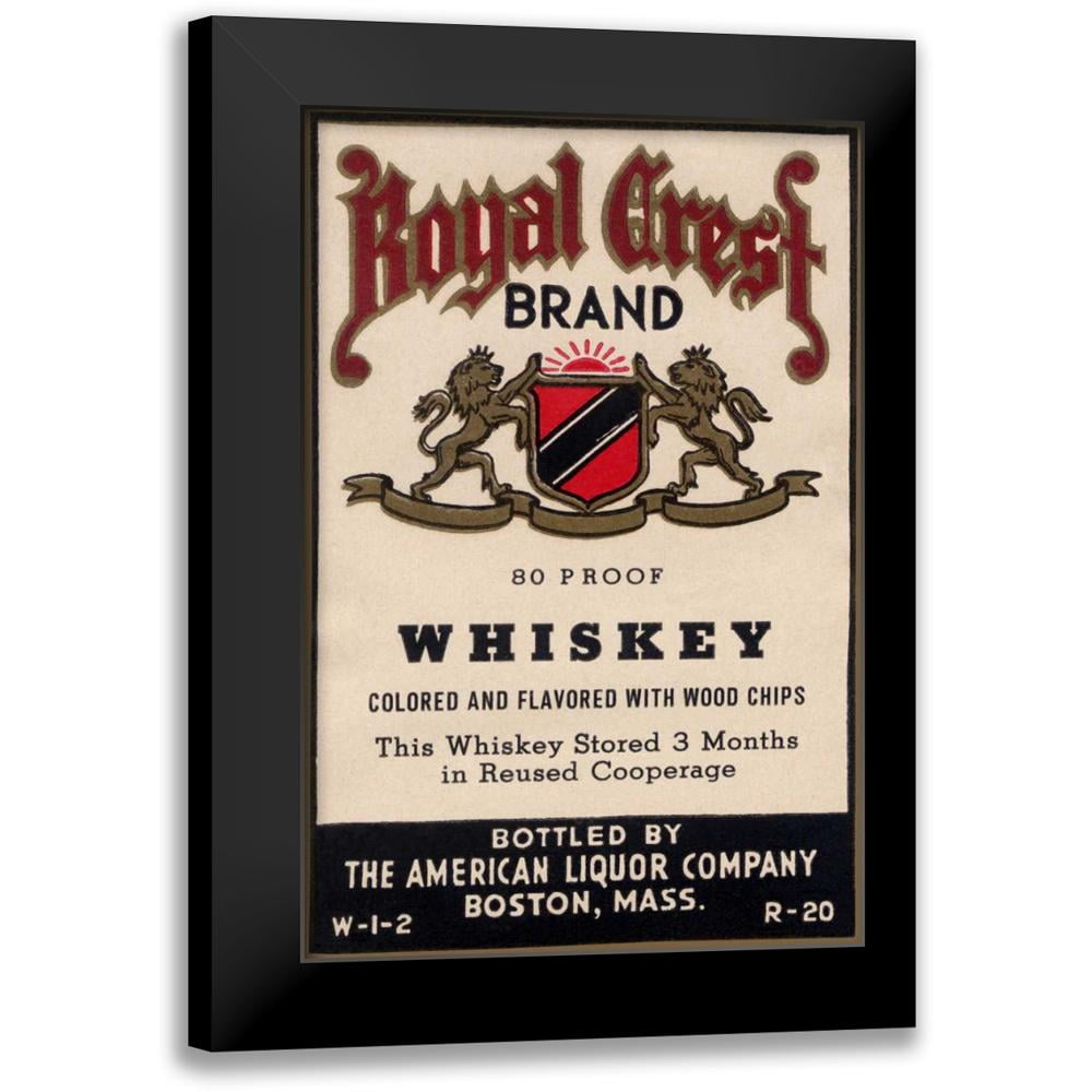 Vintage Booze Labels 13x18 Black Modern Framed Museum Art Print Titled ...