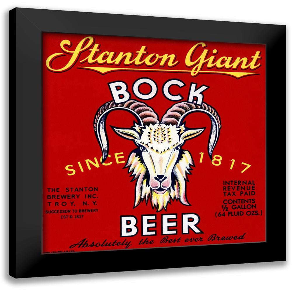 Vintage Booze Labels 15x15 Black Modern Framed Museum Art Print Titled ...