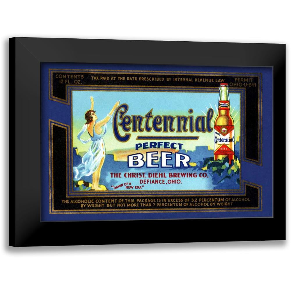 Vintage Booze Labels 24x17 Black Modern Framed Museum Art Print Titled ...