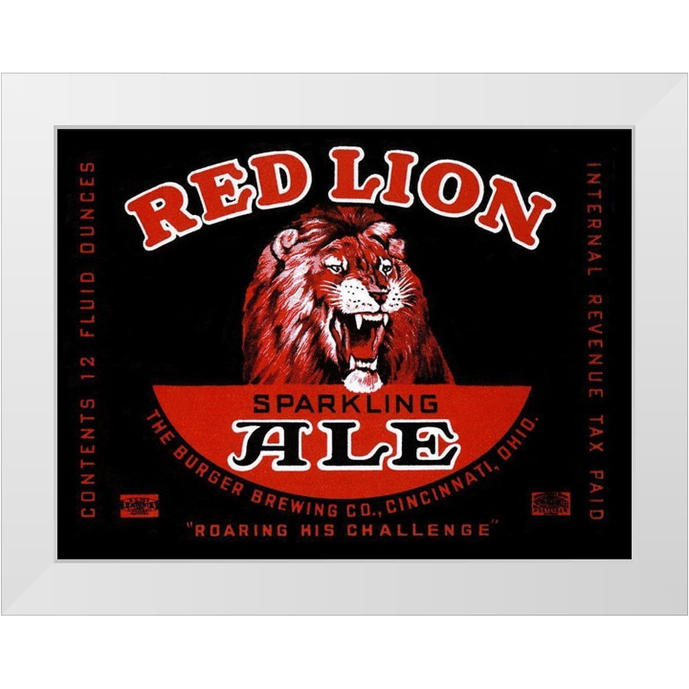 Vintage Booze Labels 24x19 White Modern Wood Framed Museum Art Print ...