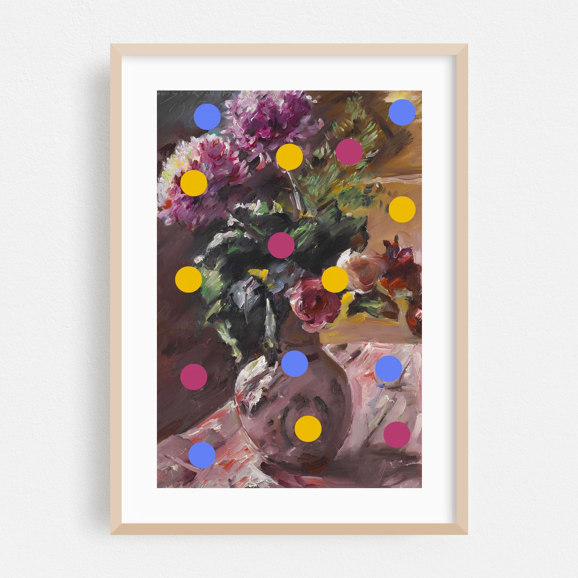 Vintage Botanical, Altered Pinky Art, Dots Collage - Photography Floral ...