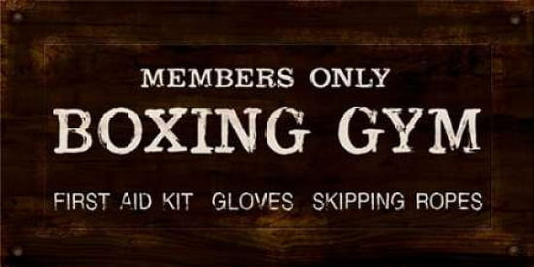 Vintage Boxing Gym Poster Print by Sam Appleman (24 x 48) - Walmart.com