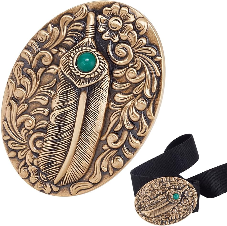 Vintage Brass Belt Buckle, Western Replacement Belt Buckle Oval Belt ...