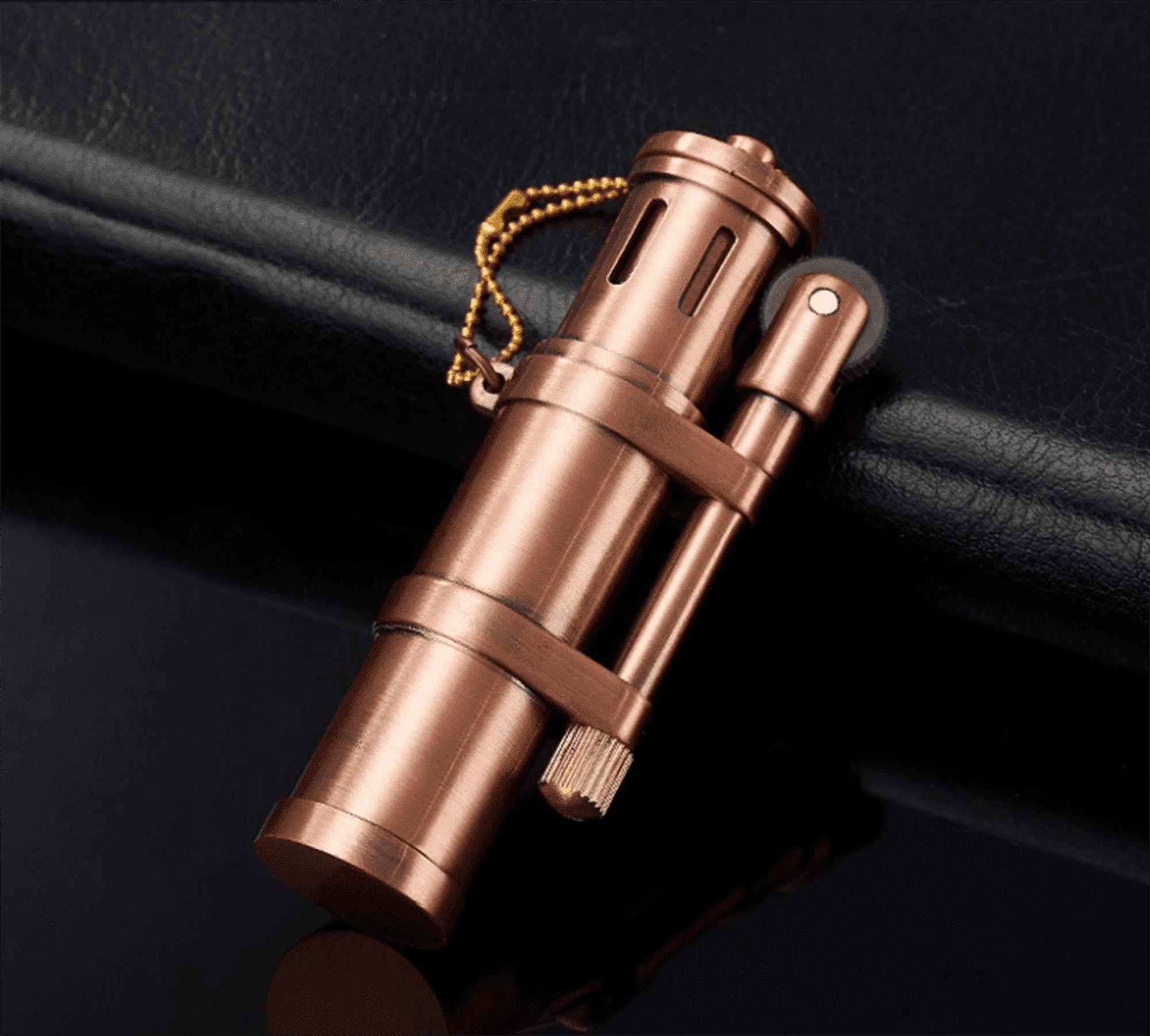 Vintage Brass Lighter,Men's Retro Lighter,Soft Flame - Walmart.com