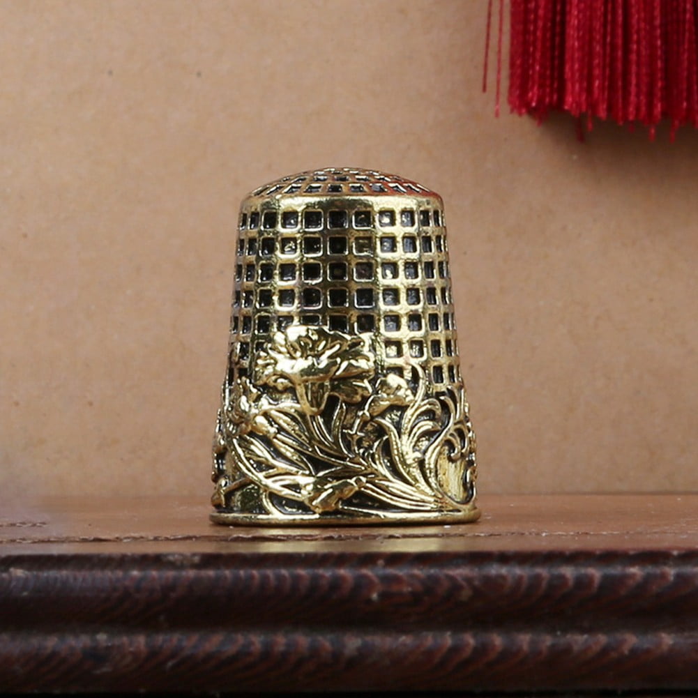 Vintage Brass Thimble for Embroidery and DIY Sewing Projects - Walmart.com