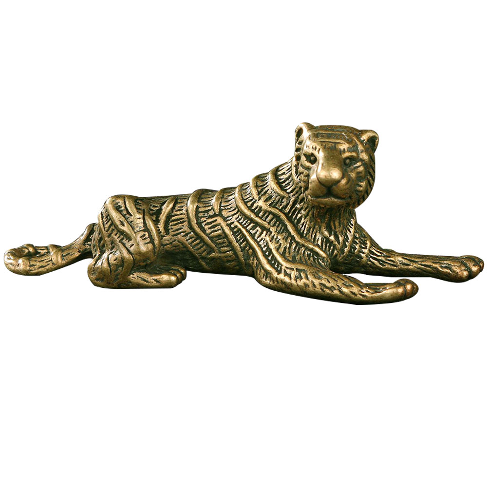 Vintage Brass Zodiac Tiger Statue Brass Tiger Figurine Lifelike ...