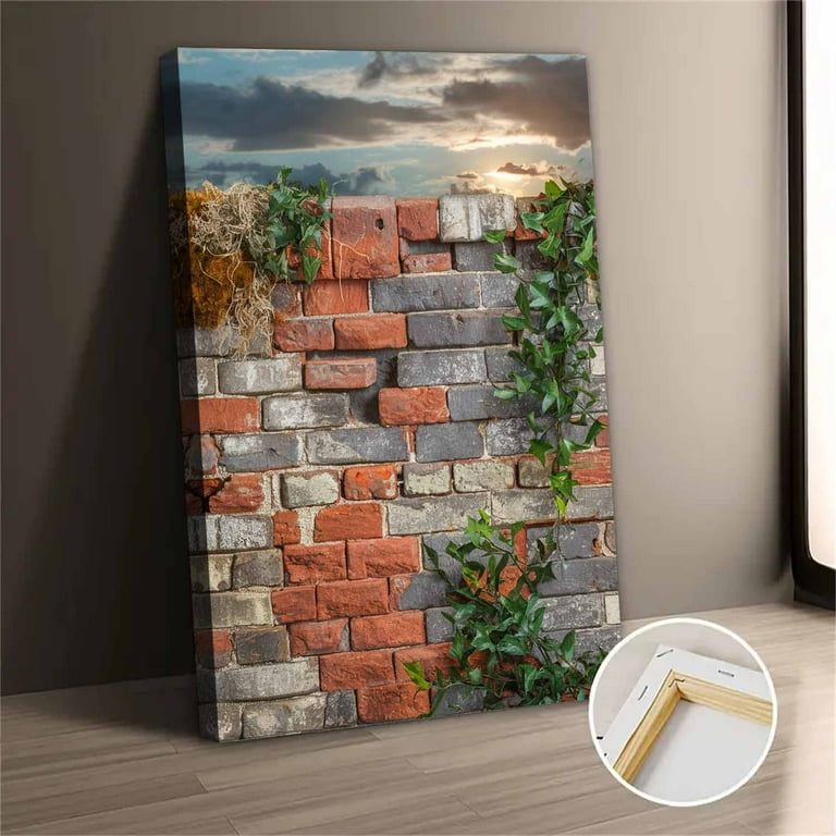 brick wall art