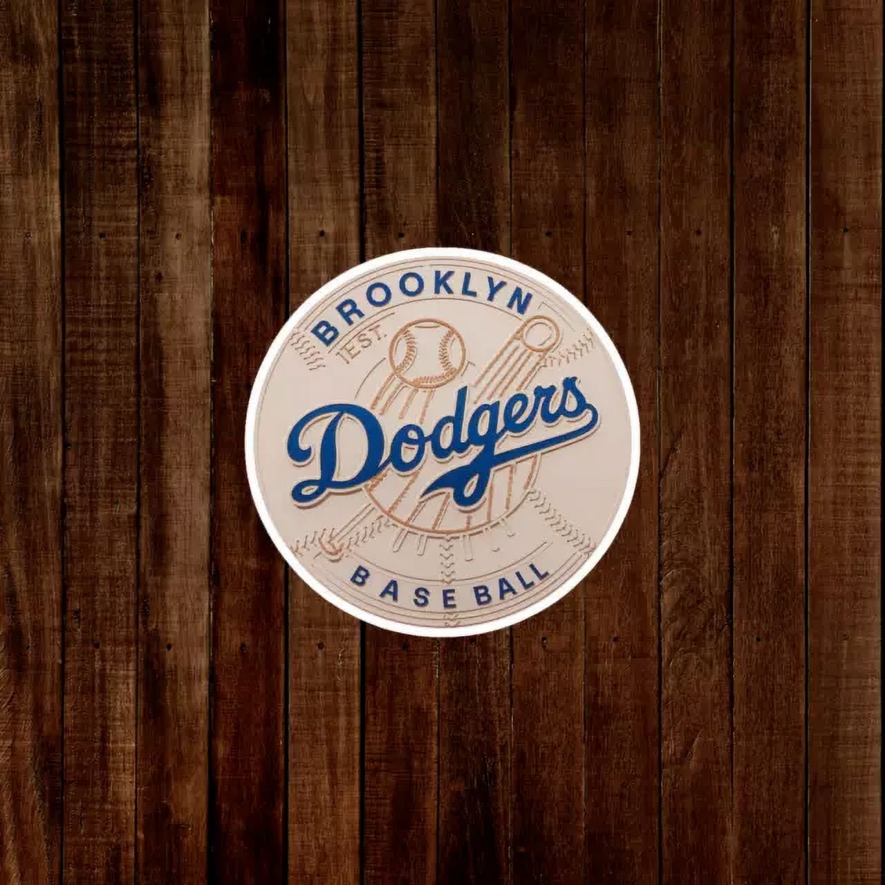 Vintage Brooklyn Dodgers Baseball Sticker - Retro Baseball Sports Decal ...