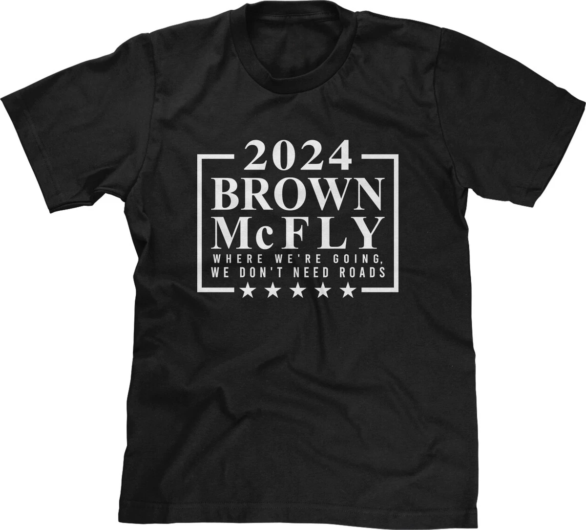Vintage Brown Mcfly 2024 Funny Voting Movie Bttf Humor Time Travel Mens ...