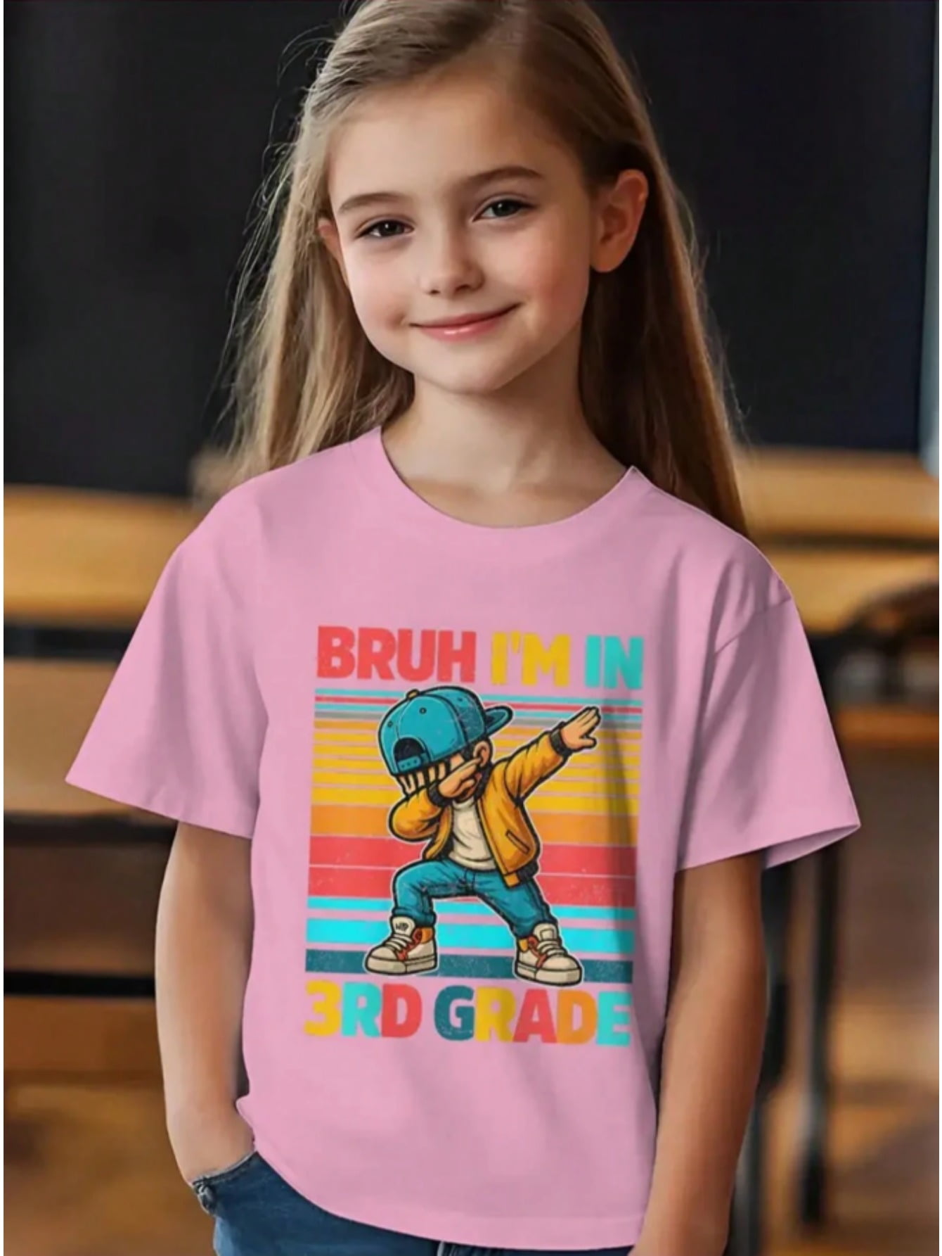 Vintage Bruh Im In 3rd Grade First Day School Dabbing Boys T-Shirt ...