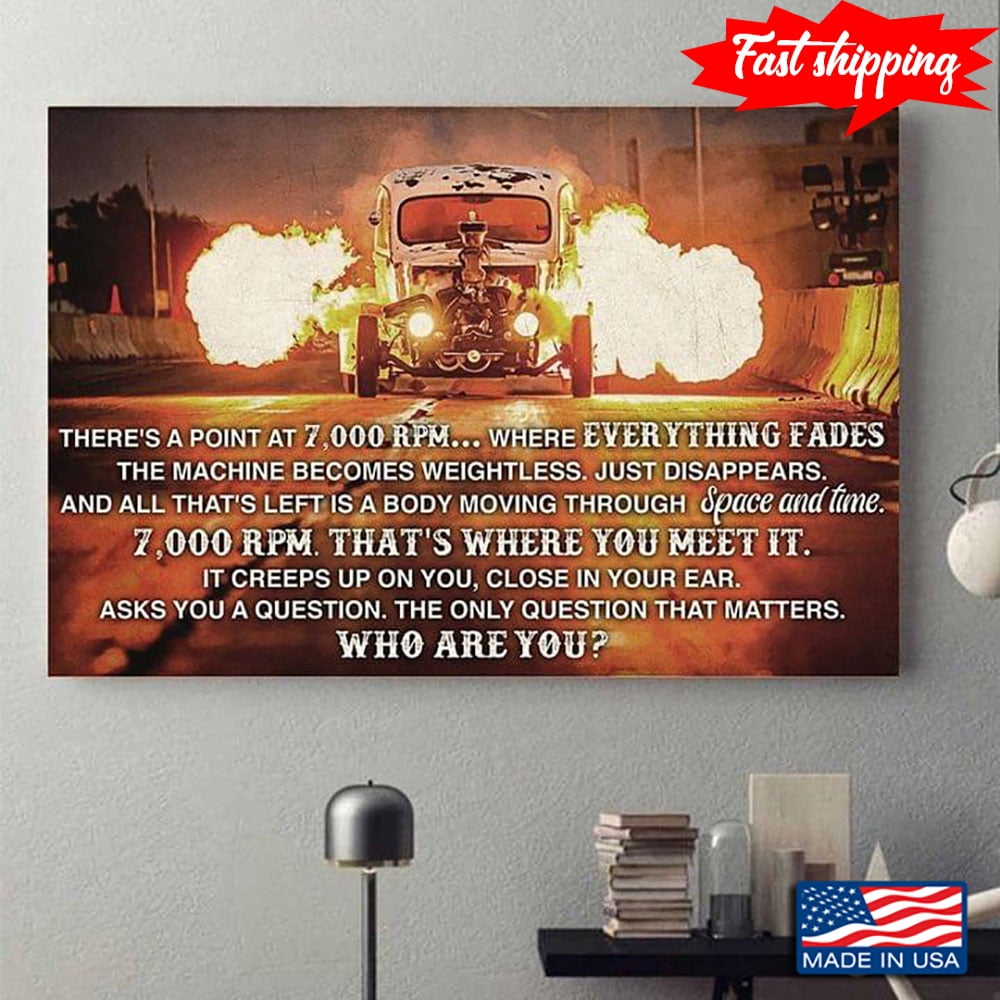 Vintage Burning Drag Racing Car There's A Point At 7,000 RPM... Where ...