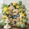 Vintage Butterflies Arch Backdrop Cover, 4FT, Blueberries Green Leaves ...
