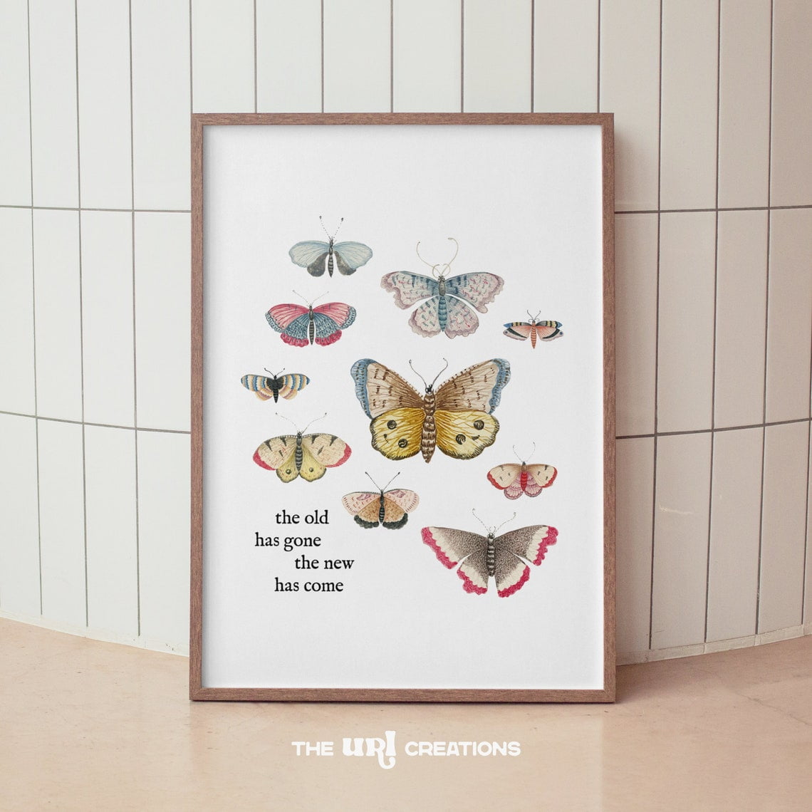 Vintage Butterfly Wall Art, Modern Christian Art, Butterflies Preppy ...