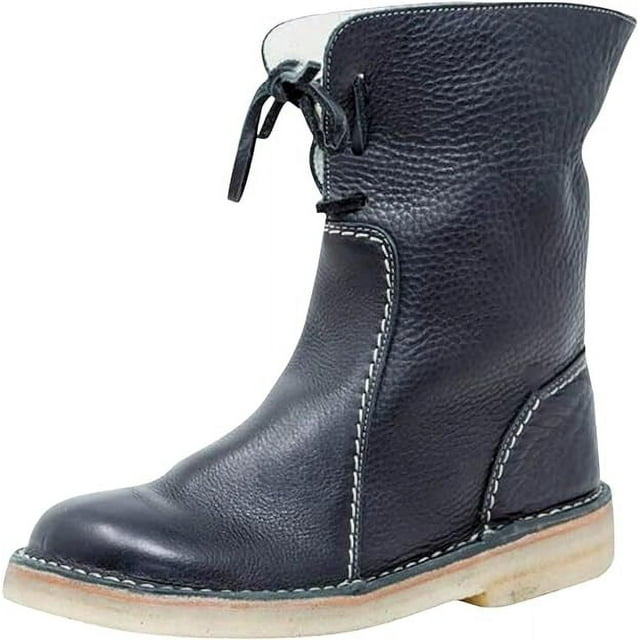 Vintage Buttery-Soft Waterproof Wool Lining Boots,Vintage Buttery-Soft ...