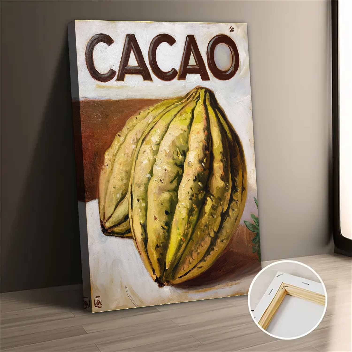 Vintage Cacao Pods Canvas Wall Art Print for Bedroom Living Room Home ...