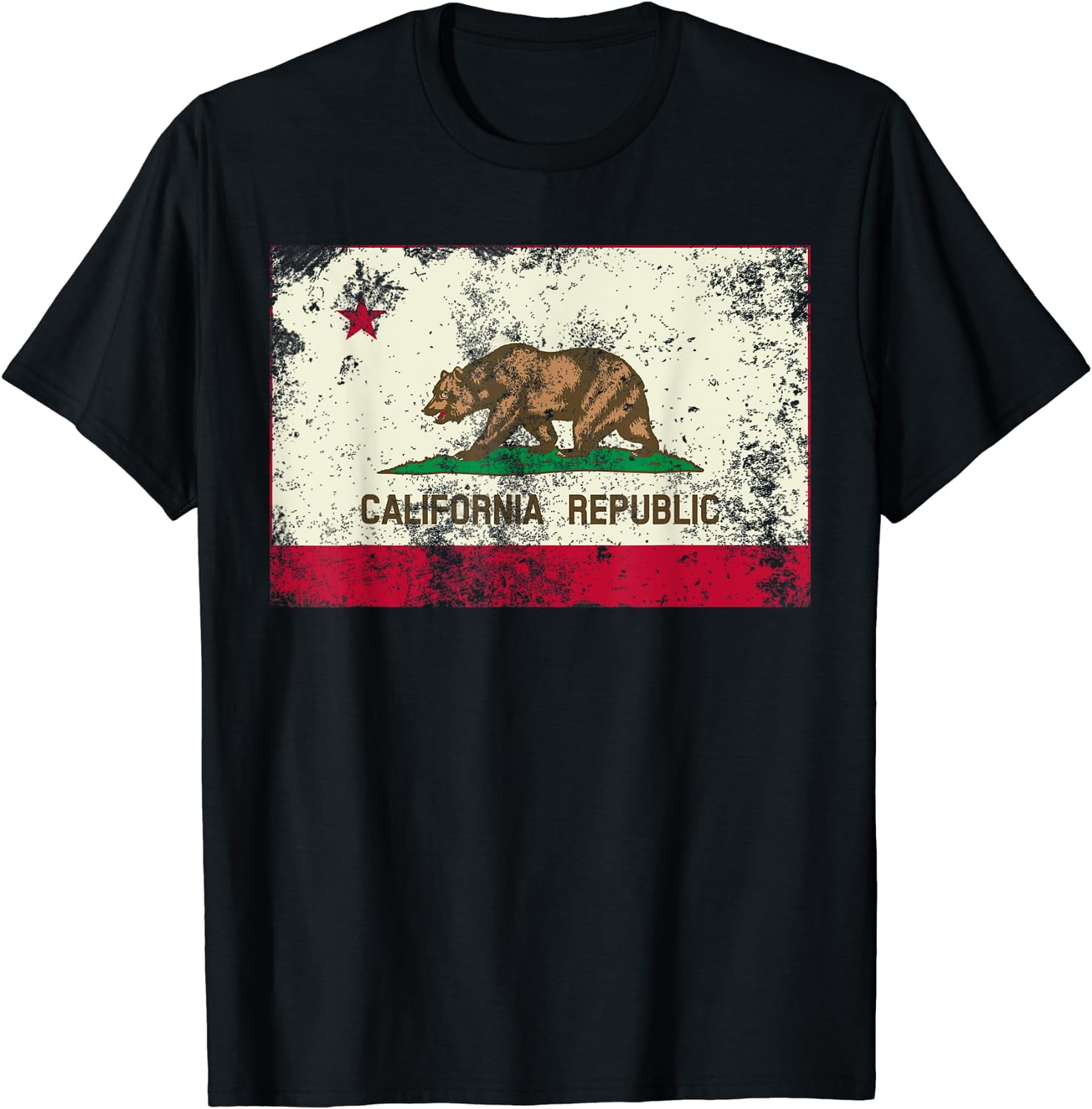 Vintage California Republic T-shirt | I Love CA - Cali Life - Walmart.com
