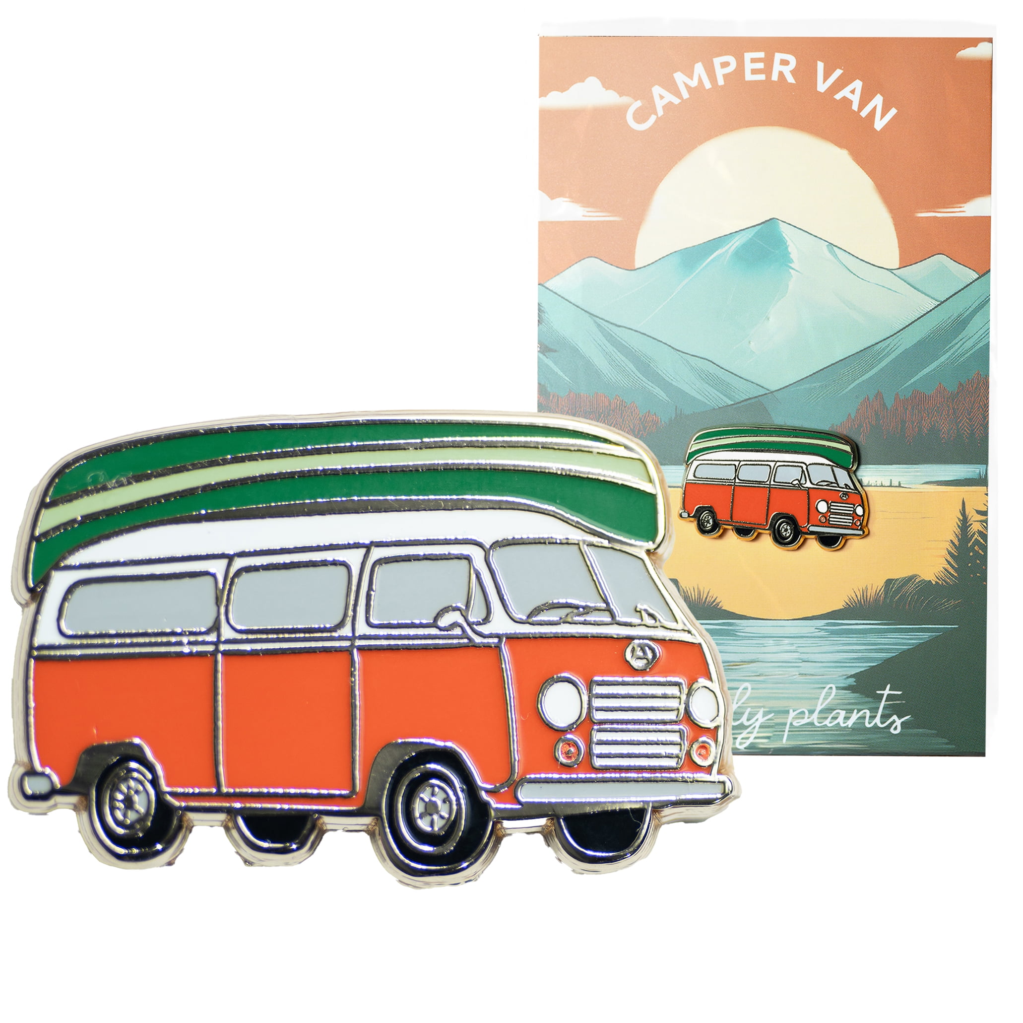 Vintage Camper Van Enamel Pin – Wanderlust-Inspired Travel-Themed Pin ...