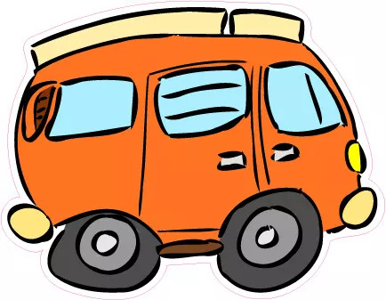 Vintage Camper Van Shag Wagon Sticker Window Decal Phone Decal Water ...