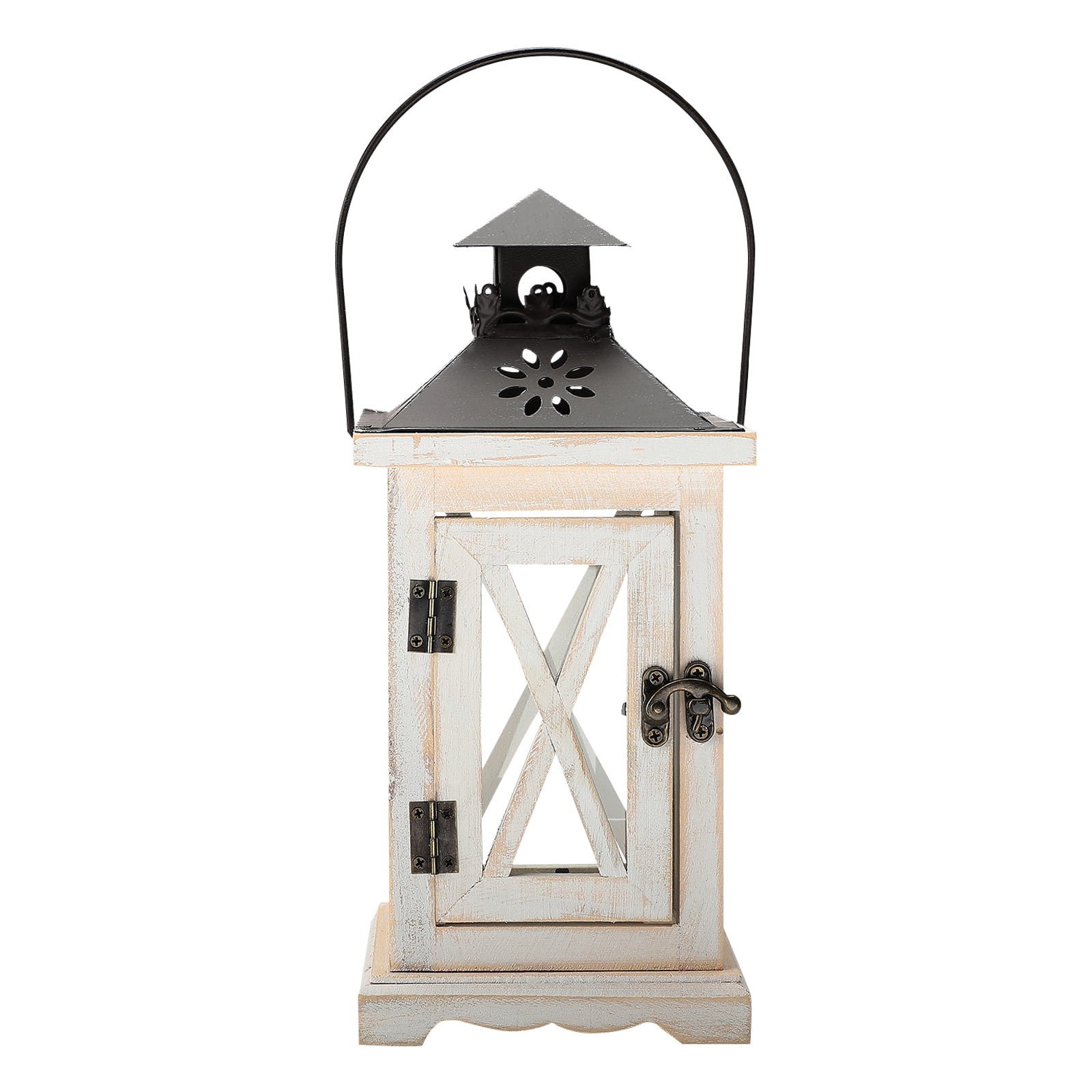 Vintage Candle Eid Mubarak Light Wooden Wind Lantern Candlesticks ...