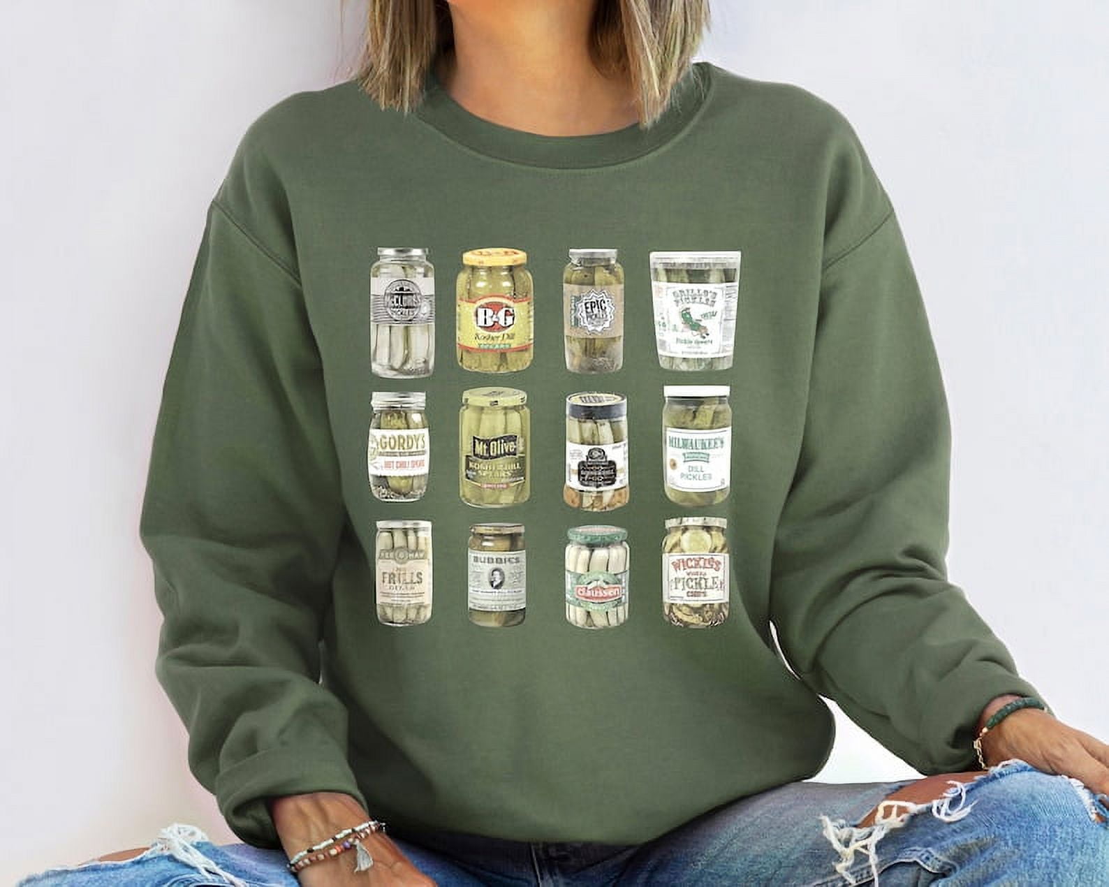 Vintage Canned Pickles Sweatshirt, Canning Season Sweatshirt, Pickle ...