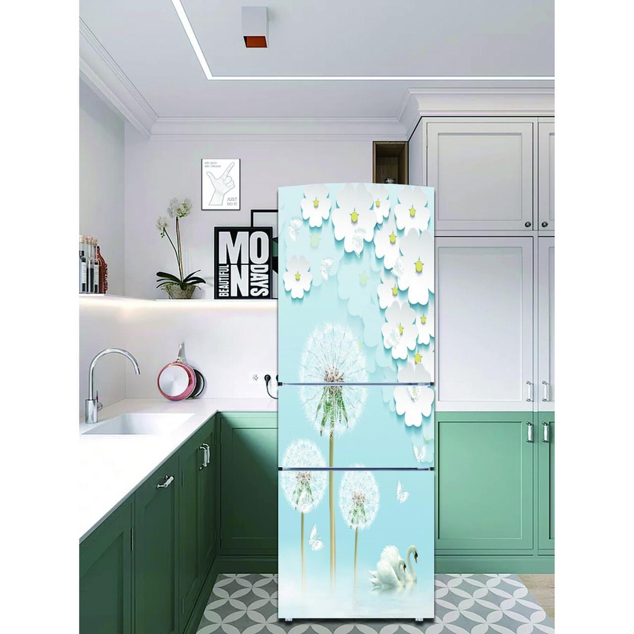 Vintage Car Gas Station Door Sticker For Fridge Refrigerator Kitchen ...