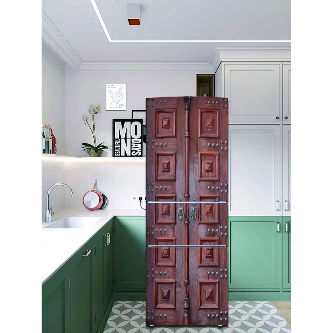 Vintage Car Gas Station Door Sticker For Fridge Refrigerator Kitchen ...