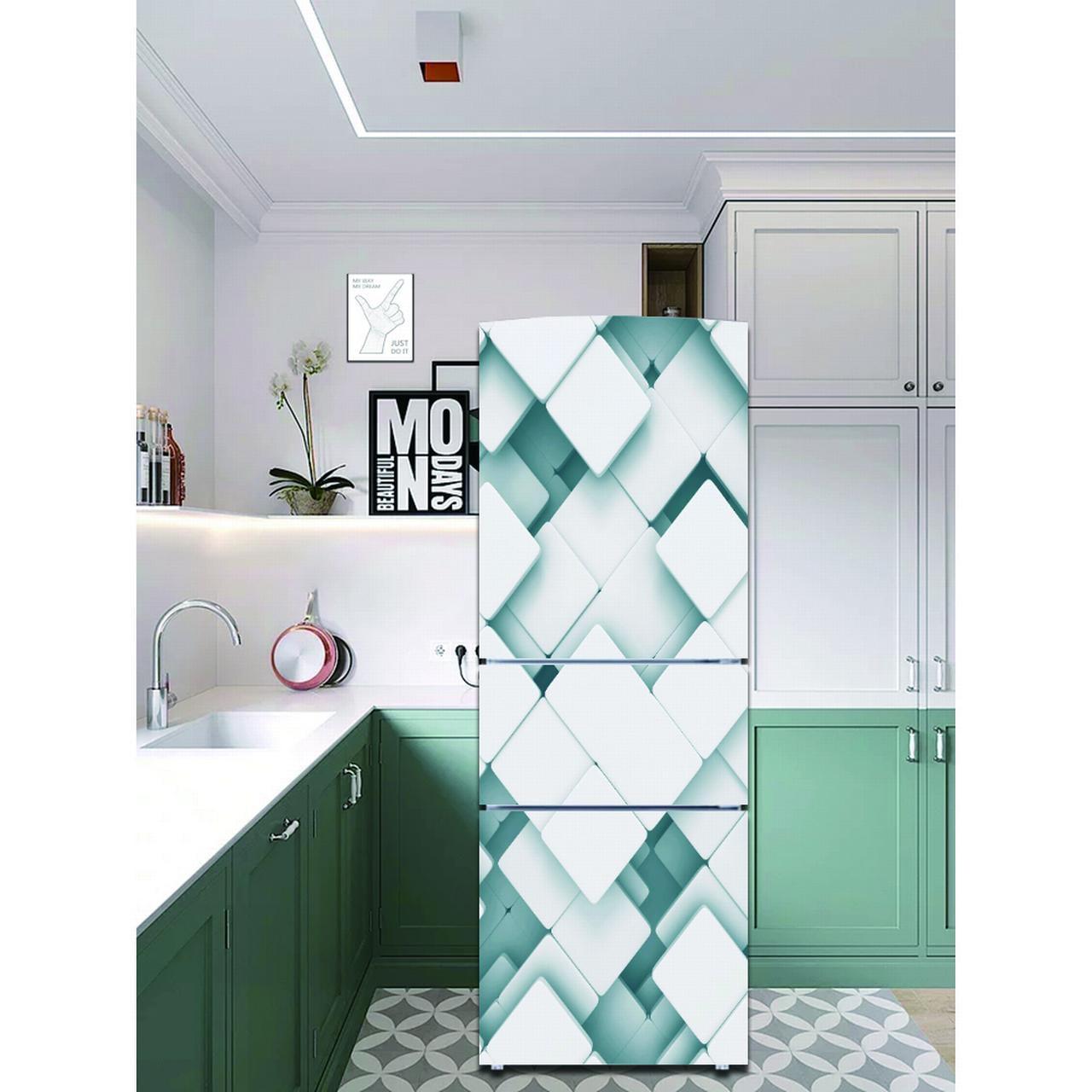 Vintage Car Gas Station Door Sticker For Fridge Refrigerator Kitchen ...