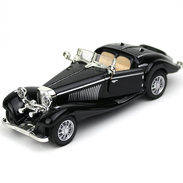 Vintage Car Model Mercedes Benz 500K 1:28 Alloy Die-Cast Simulation ...