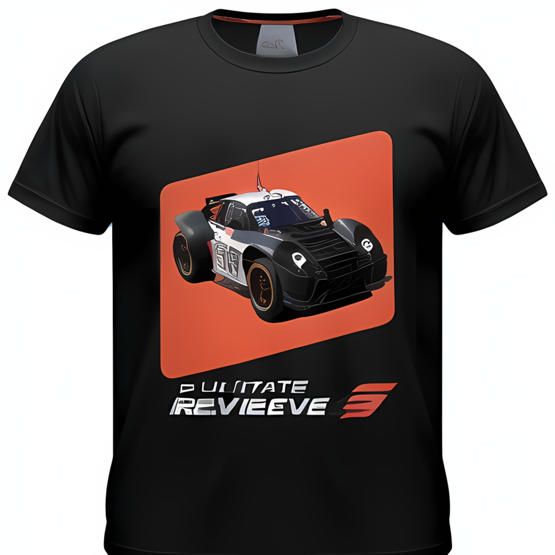 Vintage Car Race Theme T-Shirt Design Cartoon Style with Racing Flag ...