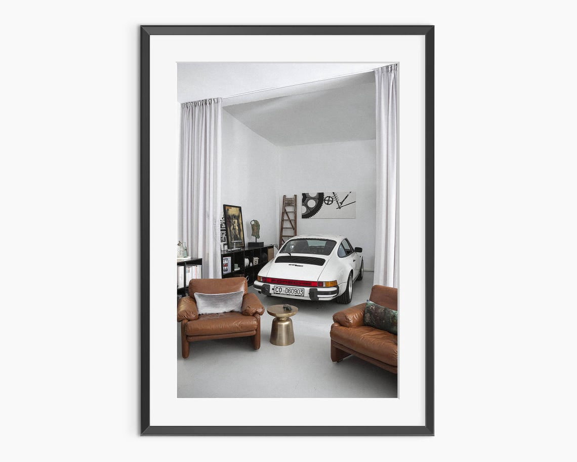 Vintage Car Retro Photo White Car Photography Old Photo Museum Quality ...