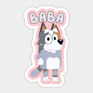 Vintage Cartoon Baba Bluey Sticker Bluey Stickers For Kids, Bluey ...