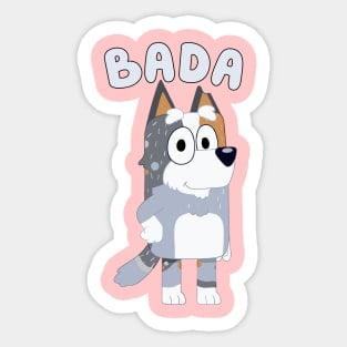 Vintage Cartoon Bada Bluey Sticker Bluey Stickers For Kids, Bluey ...