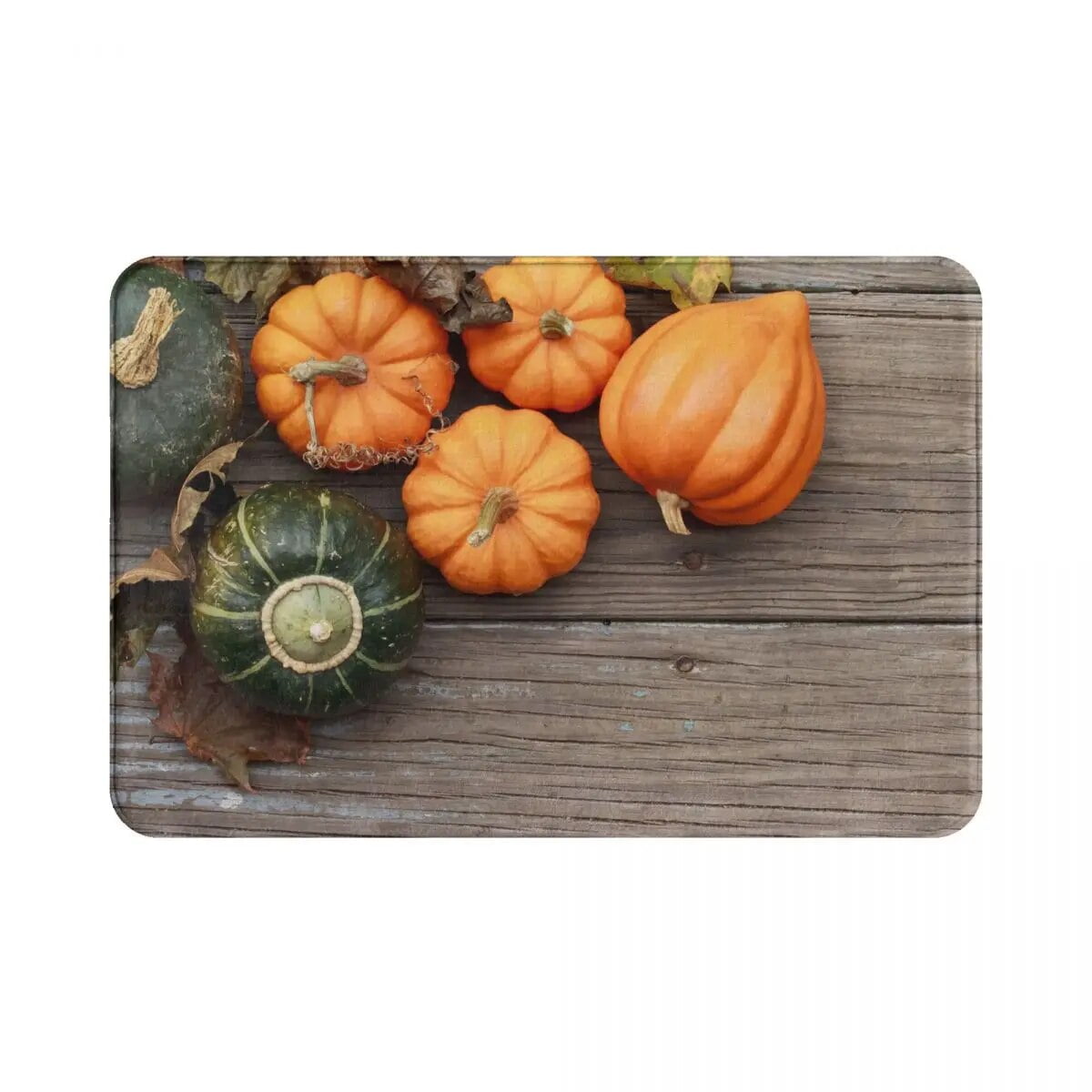 Vintage Cartoon Hand Painted Pumpkin Doormat Bathroom Modern Soft ...