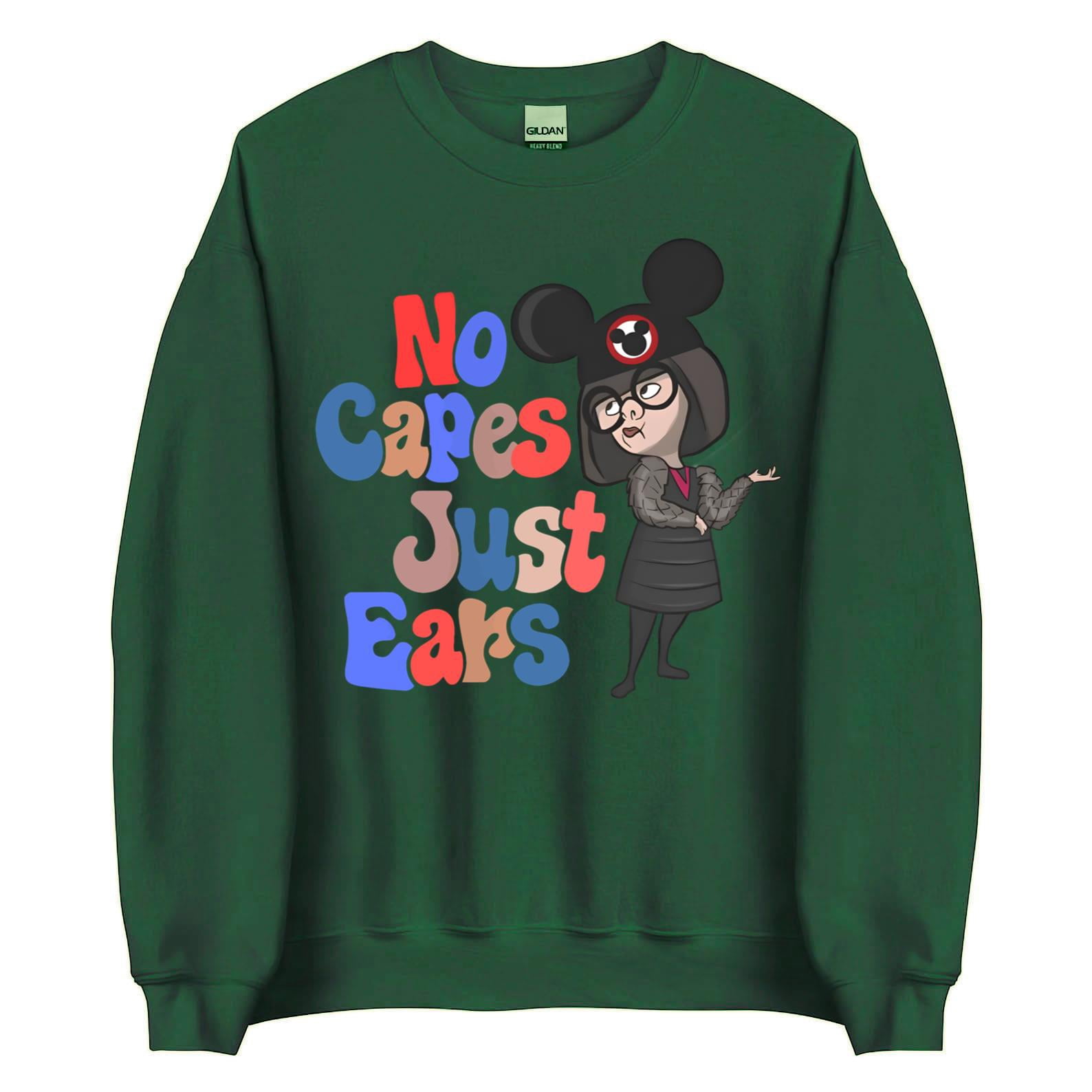 Vintage Cartoon Hero Graphic T-shirt, No Capes Just Ears Design ...