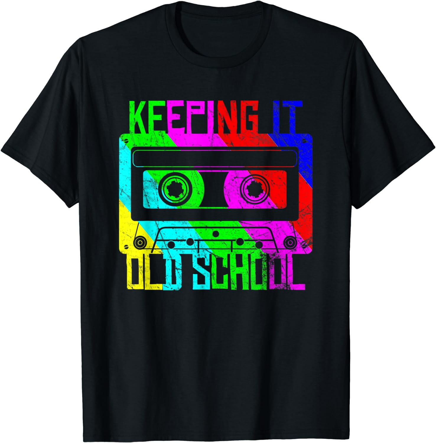 Vintage Cassette 80s Retro Music Keeping it old-School T-Shirt ...