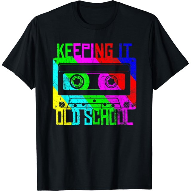 Vintage Cassette 80s Retro Music Keeping it old-School T-Shirt - Walmart.com