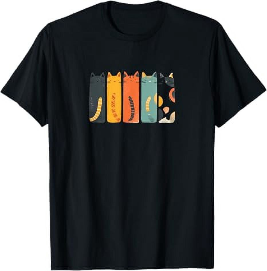 Vintage Cat Mid-Century Modern Inspired Cats 50s 60s Style T-Shirt ...