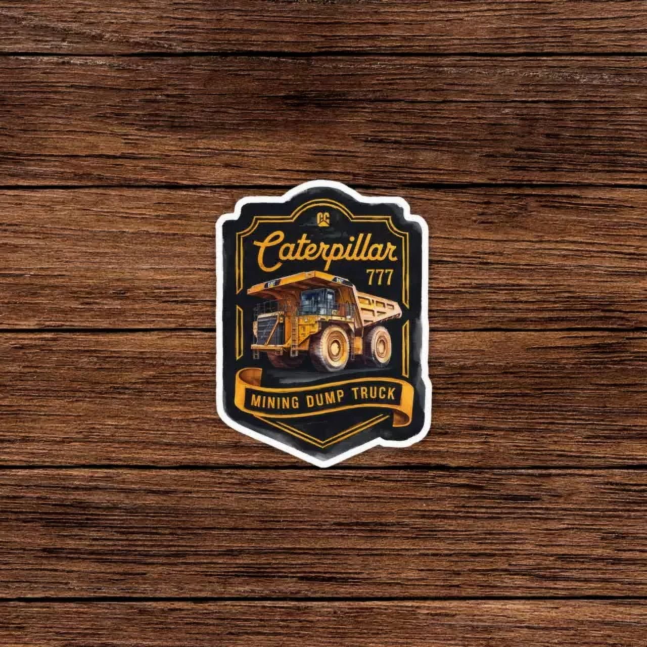 Vintage Caterpillar 777 Mining Dump Truck Sticker - Retro Construction ...