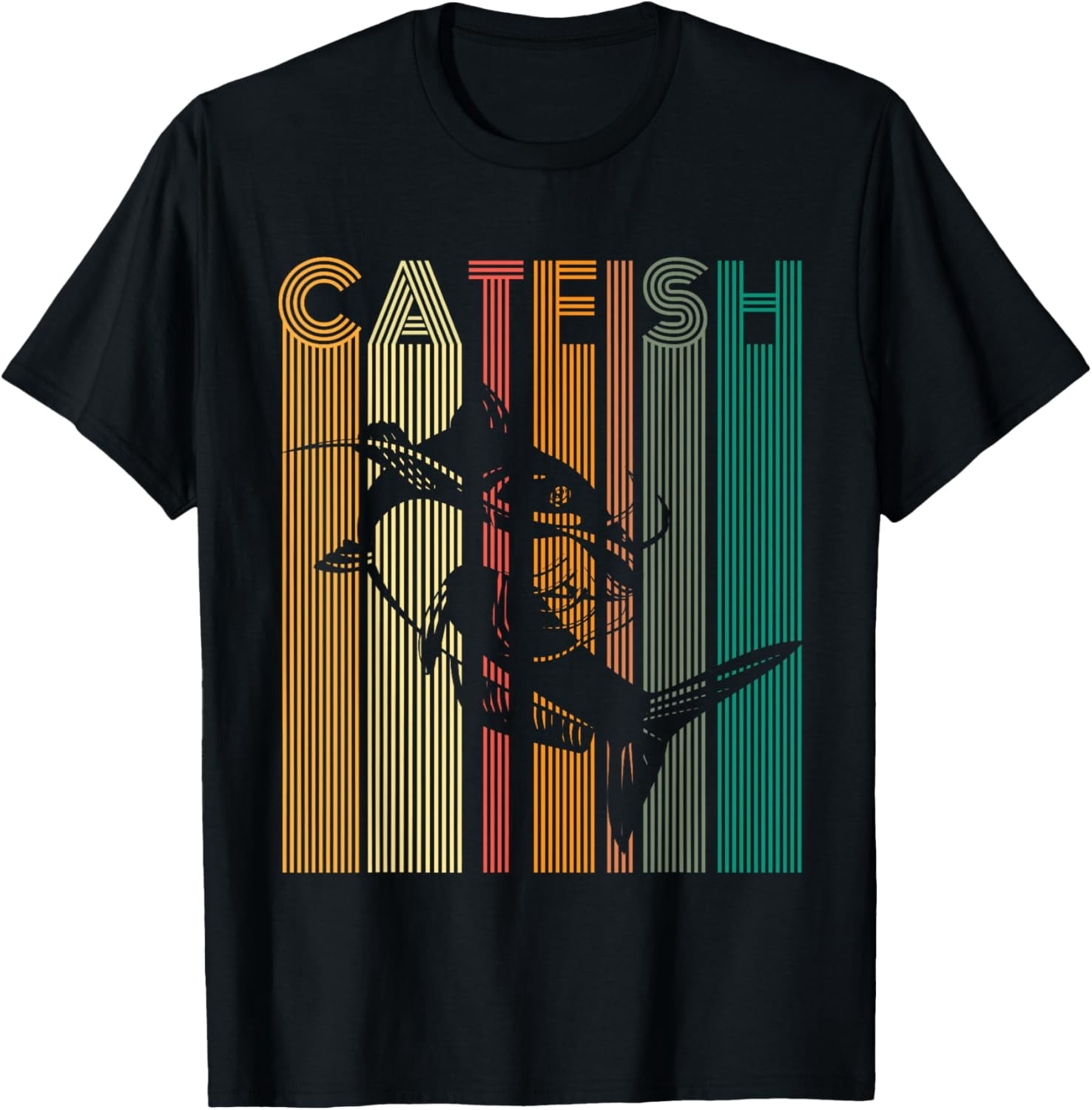 Vintage Catfish T-shirt Retro Fishing Shirt Women Men Kids men and ...