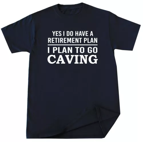 Vintage Caving T-Shirt Cave Explorer Adventures Cavern Funny Retirement ...