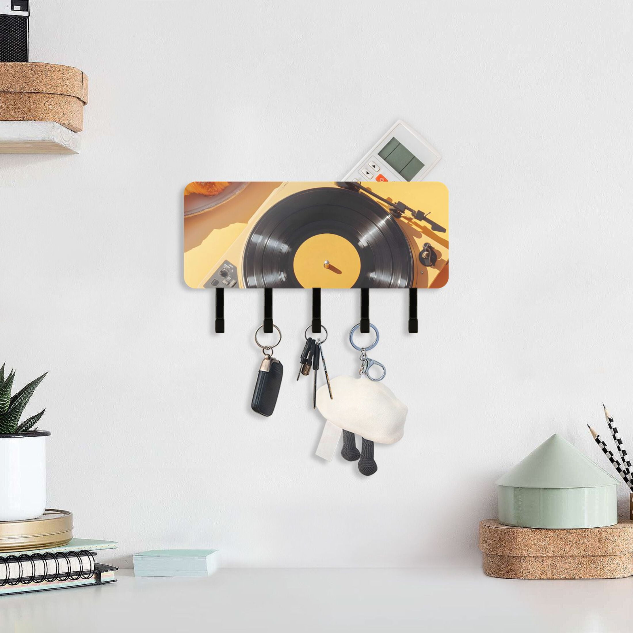 Vintage Cd Bread Key Holder for Wall Mail Holder Organizer with 5 Key ...